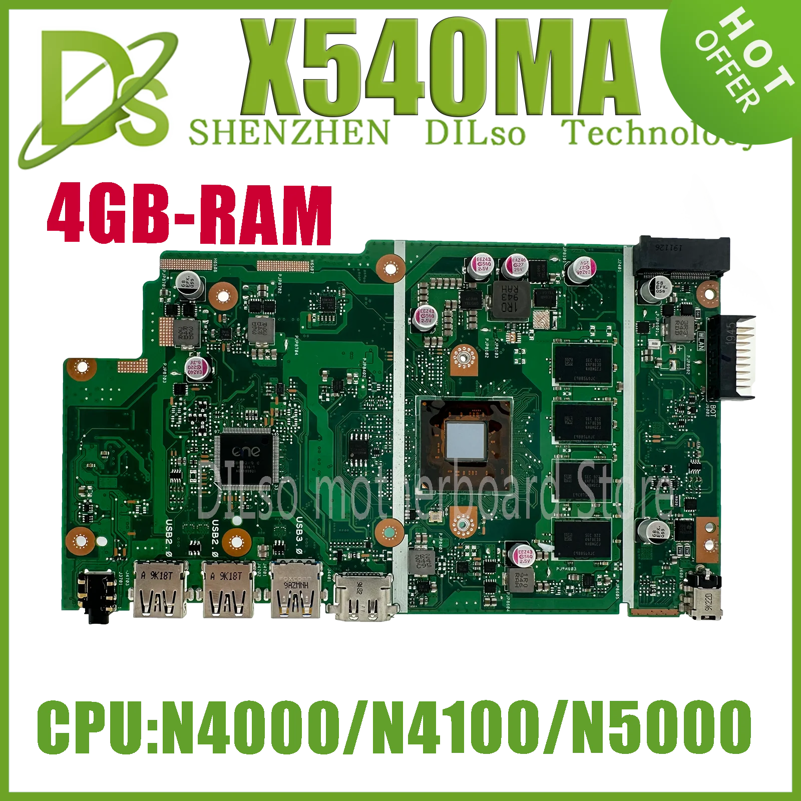 Kefu X540ma Mainboard For Asus X540m A540m X540ma Laptop Motherboard ...