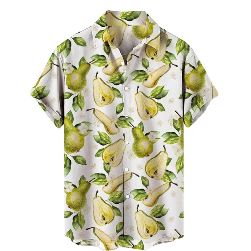 Men-s-Fruit-Pear-Lemon-3d-Printing-Shirt-Hot-Sale-Spring-Summer-Casual ...