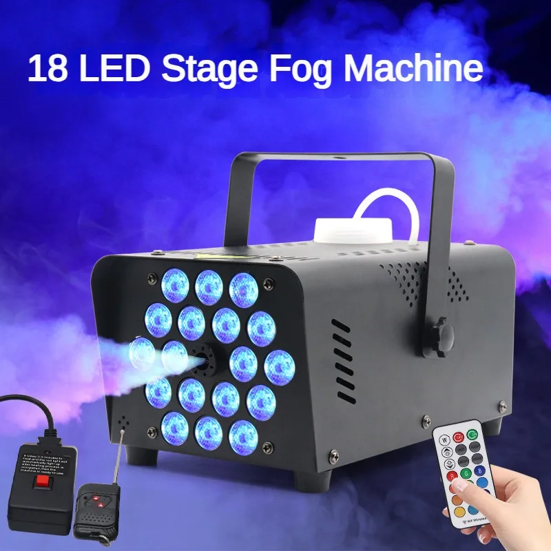 18LED-RGB-500W-Smoke-Machine-Party-KTV-Disco-Remote-Control-Stage ...