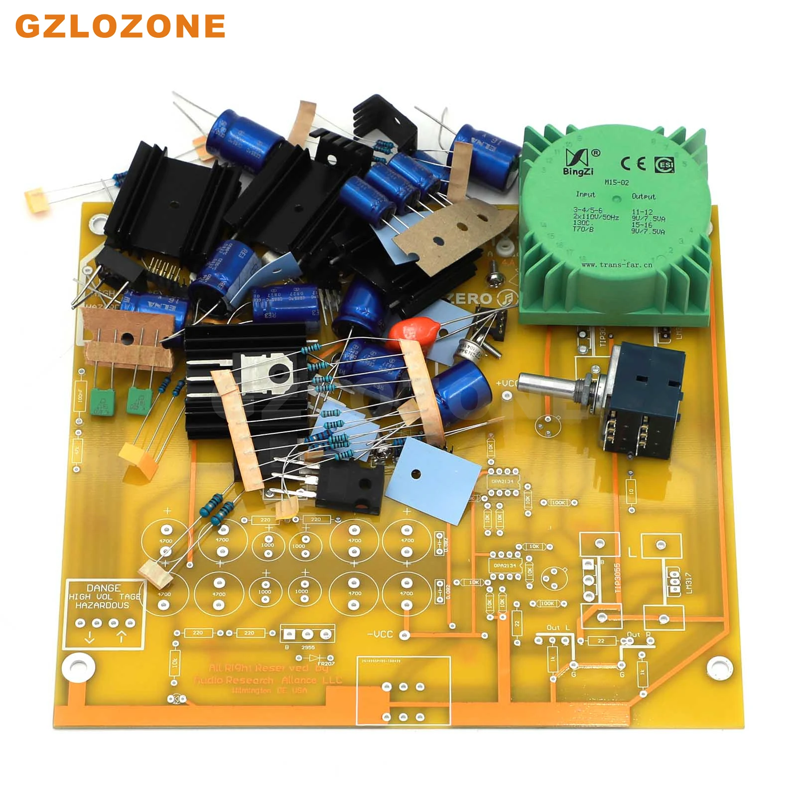 ZEROZONE NX03 Headphone Amplifier Base On RudiStor NX-03 DIY Kit ...
