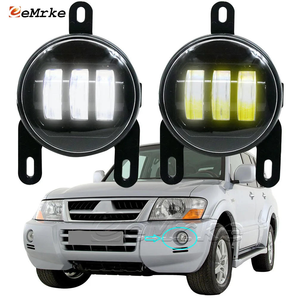 Front-Bumper-Car-Fog-Lights-LED-Clear-Driving-Lamp-for-Mitsubishi ...