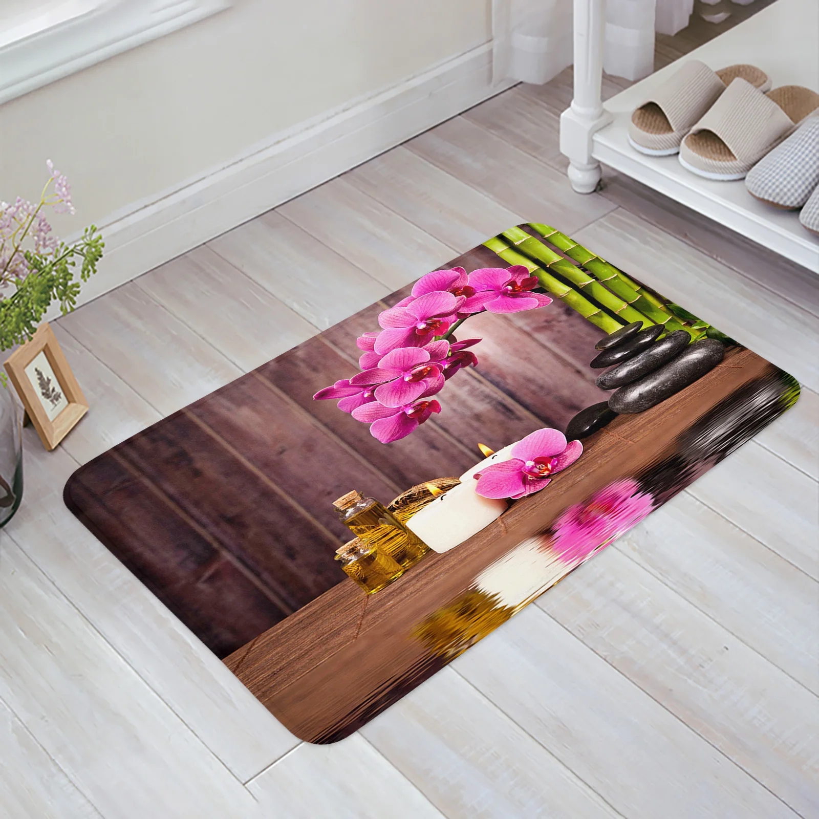 Orchid-Stone-Flower-Bamboo-Carpet-For-Living-Room-Area-Rug-Floor-Mat ...