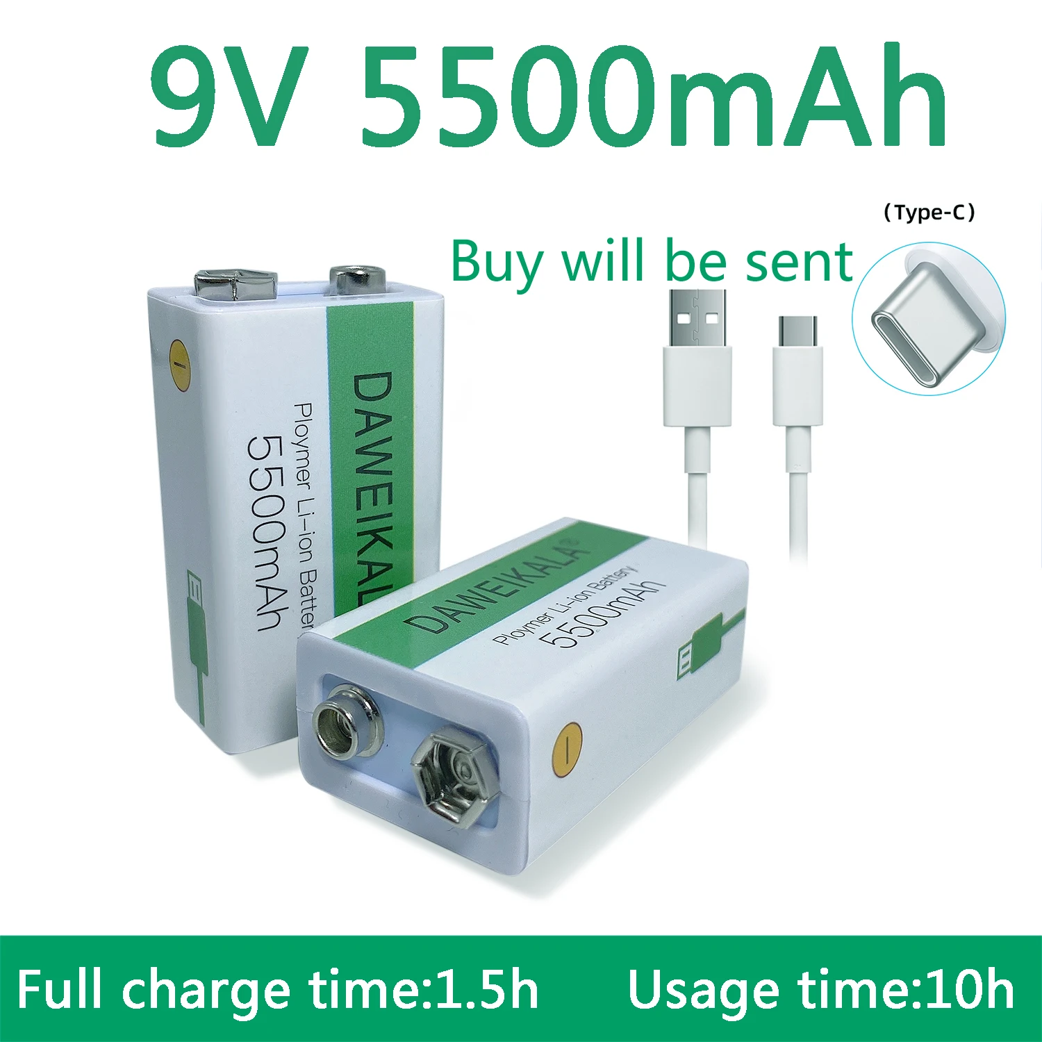 9V-5500mAh-9V-battery-li-ion-Rechargeable-battery-Micro-USB-Battery-9v ...