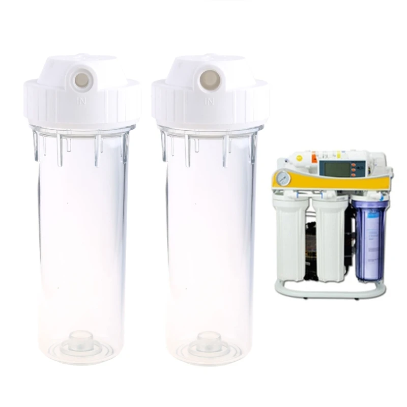 808F Transparent Water Purifier Filter Bottle 4/2 Point Interface Clear ...