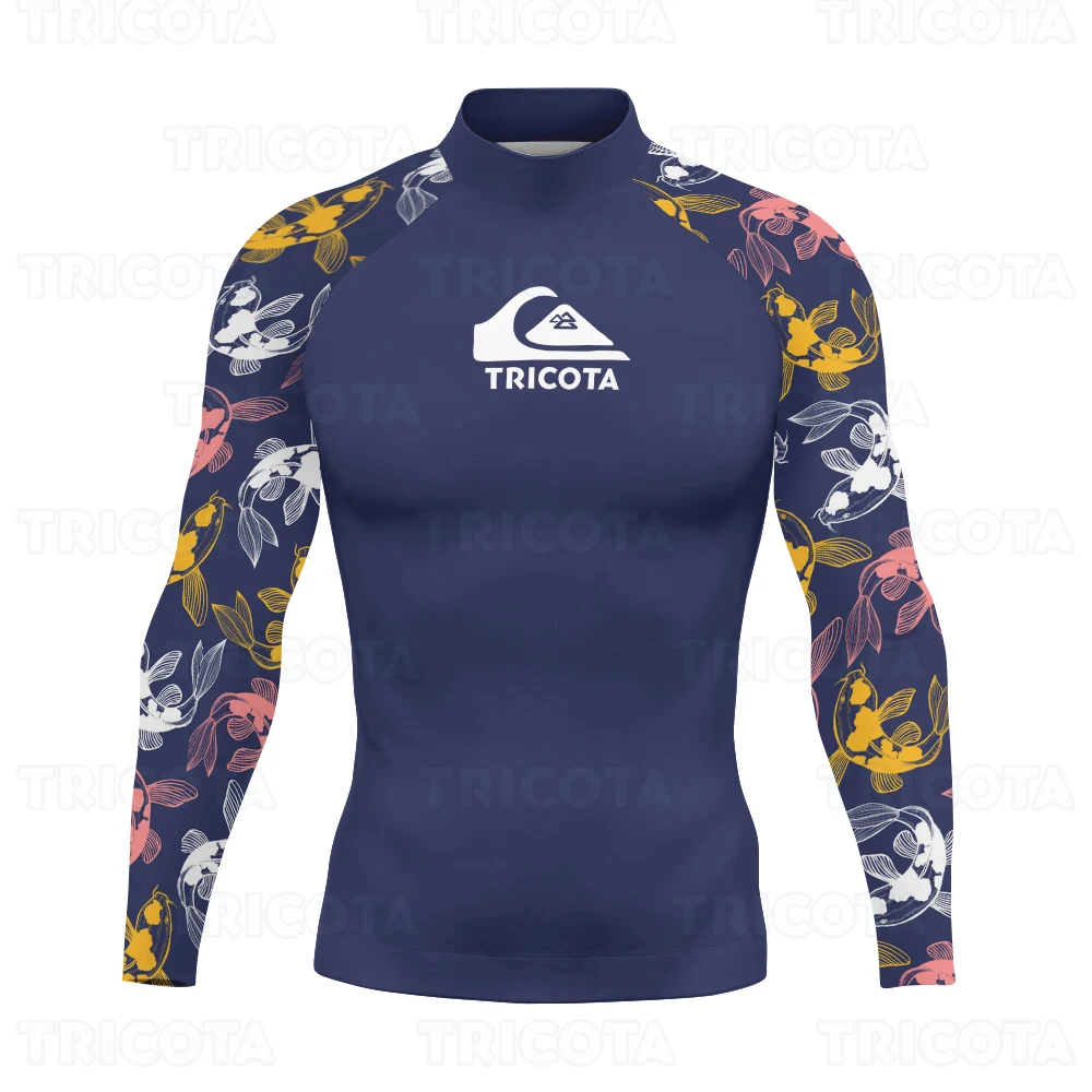 Men-s-Long-Sleeve-Surf-Shirt-Rashguard-UV-Protection-Beach-T-Shirts ...