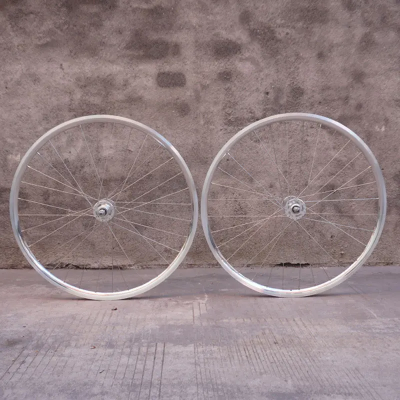 Fixie-Wheel-32H-Novatec-Hub-Vintage-Silver-700C-25mm-Wheel-Retro ...