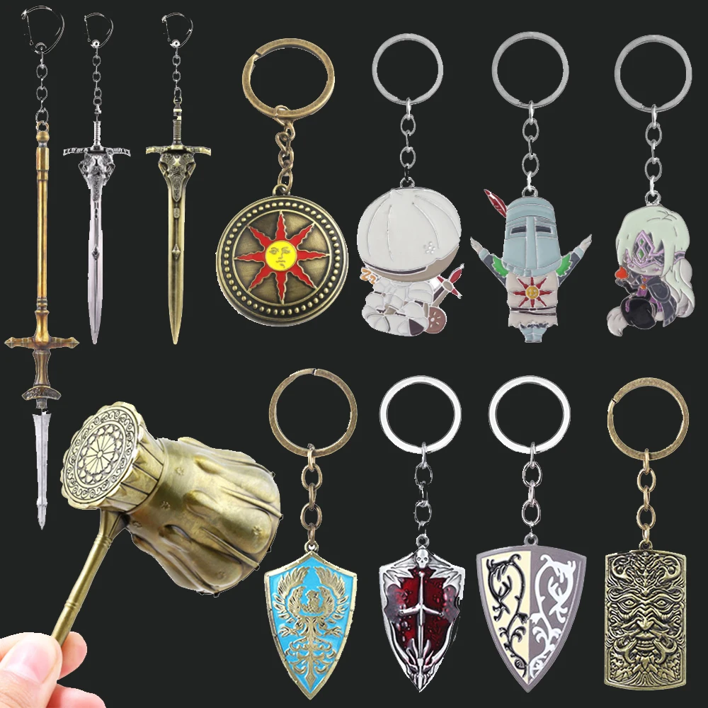 Big-Hammer-Metal-Keychains-Dark-Souls-Executioner-Smough-Weapon-Model ...