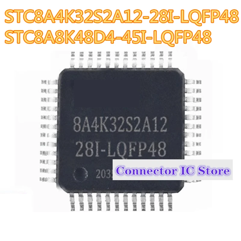 Original-STC8A4K32S2A12-28I-LQFP48-microcontroller-MCU-STC8A8K48D4-45I ...