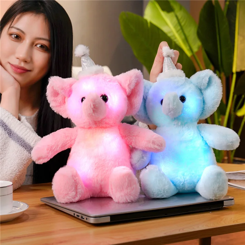 Generic Glowing Fuzzy Animals Doll Stuffed Plush Dinosaur Goose Unicorn ...