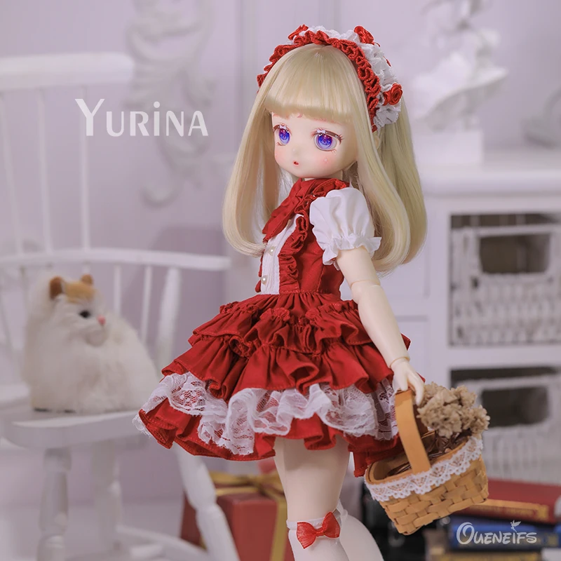 Yurina BJD Anime Doll 1/4 Resin Toys with Pine Cones Body Figure Red ...