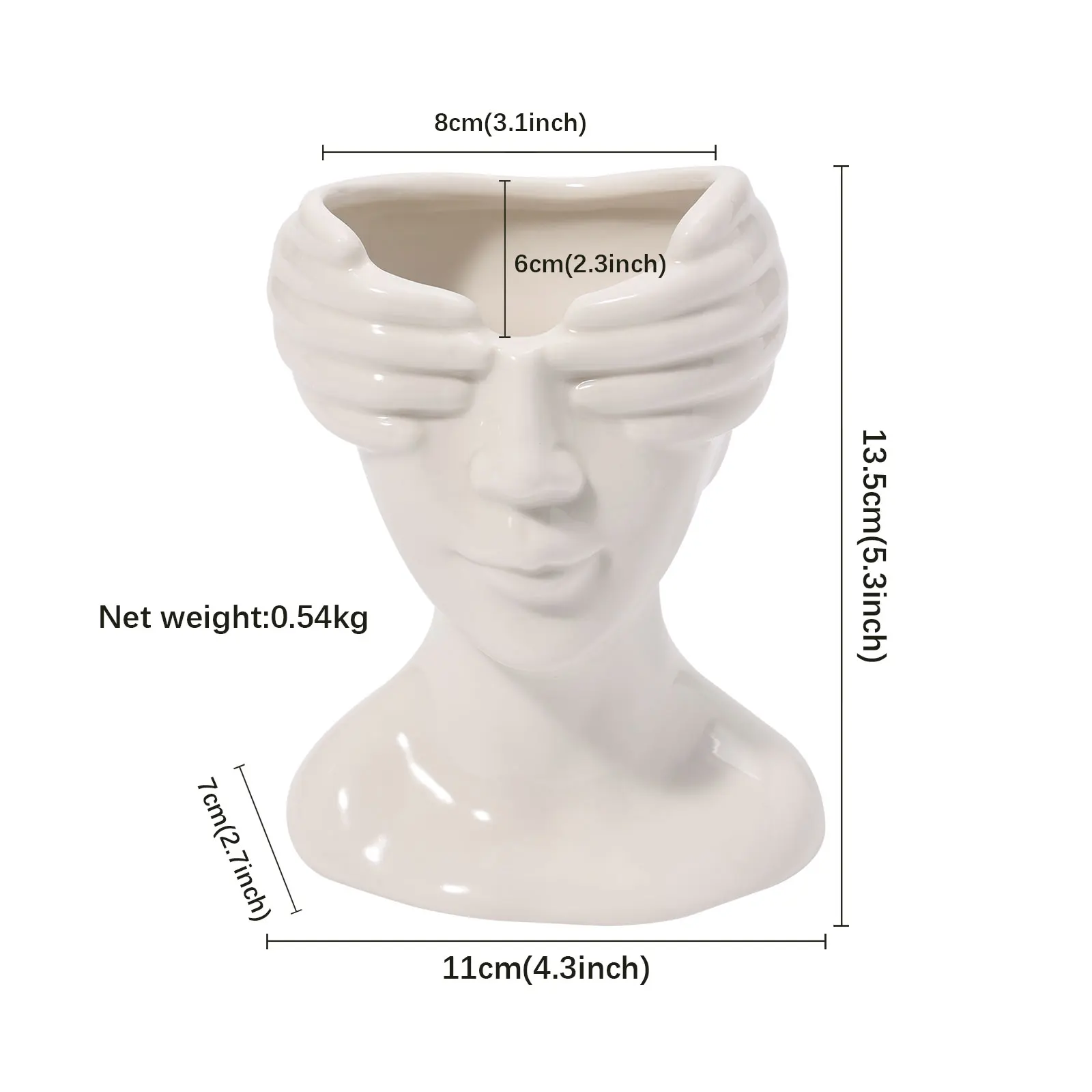 VASE,o--Vase en céramique de style scandinave pour femme, modèle de ...