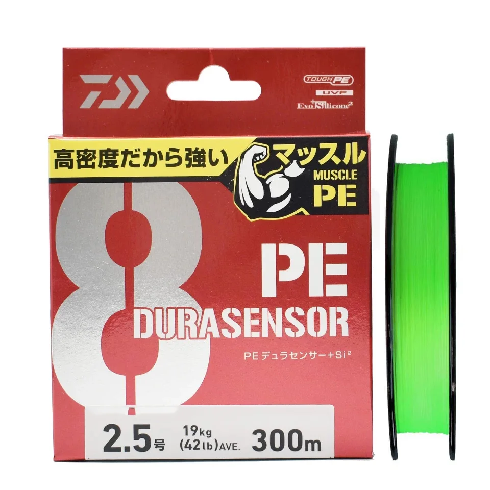 Daiwa-New-Fishing-Line-PE-Durasensor-x8-Strand-Woven-Colorful-Green-Sea ...