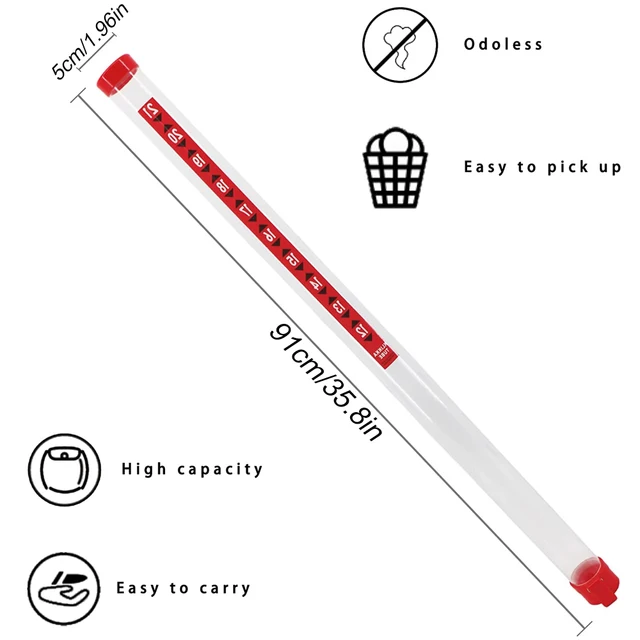 Golf Ball Picker Shag Tube – Plastic with Ball Release Retrievers ...