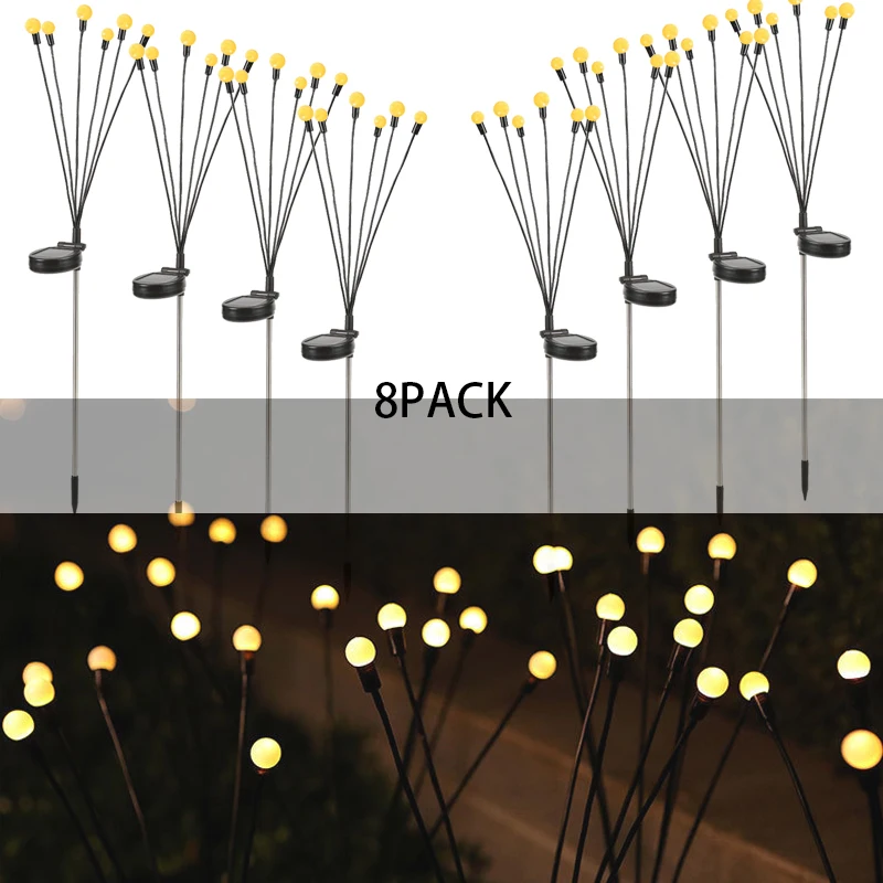 8PACK-Solar-LED-Firefly-Lights-IP65-Outdoor-Waterproof-Lights-Landscape ...
