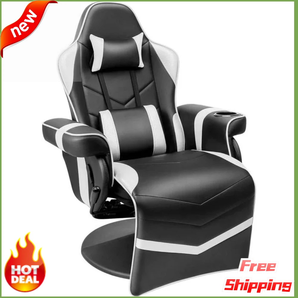 Gaming-Computer-Recliner-Chair-Racing-Style-Pu-Leather-Ergonomic ...