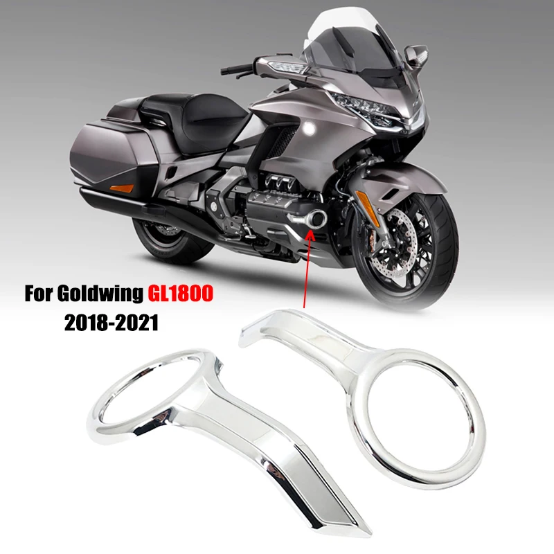 GL1800-Chrome-Fog-Light-Trim-Rings-Fit-For-Honda-Goldwing-GL-1800-Gold ...