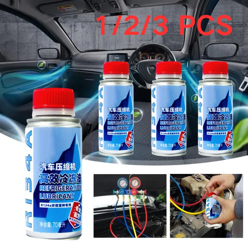 70ML R134a Car A/C Compressor Refrigeration Oil Lubricant Filling Kit ...