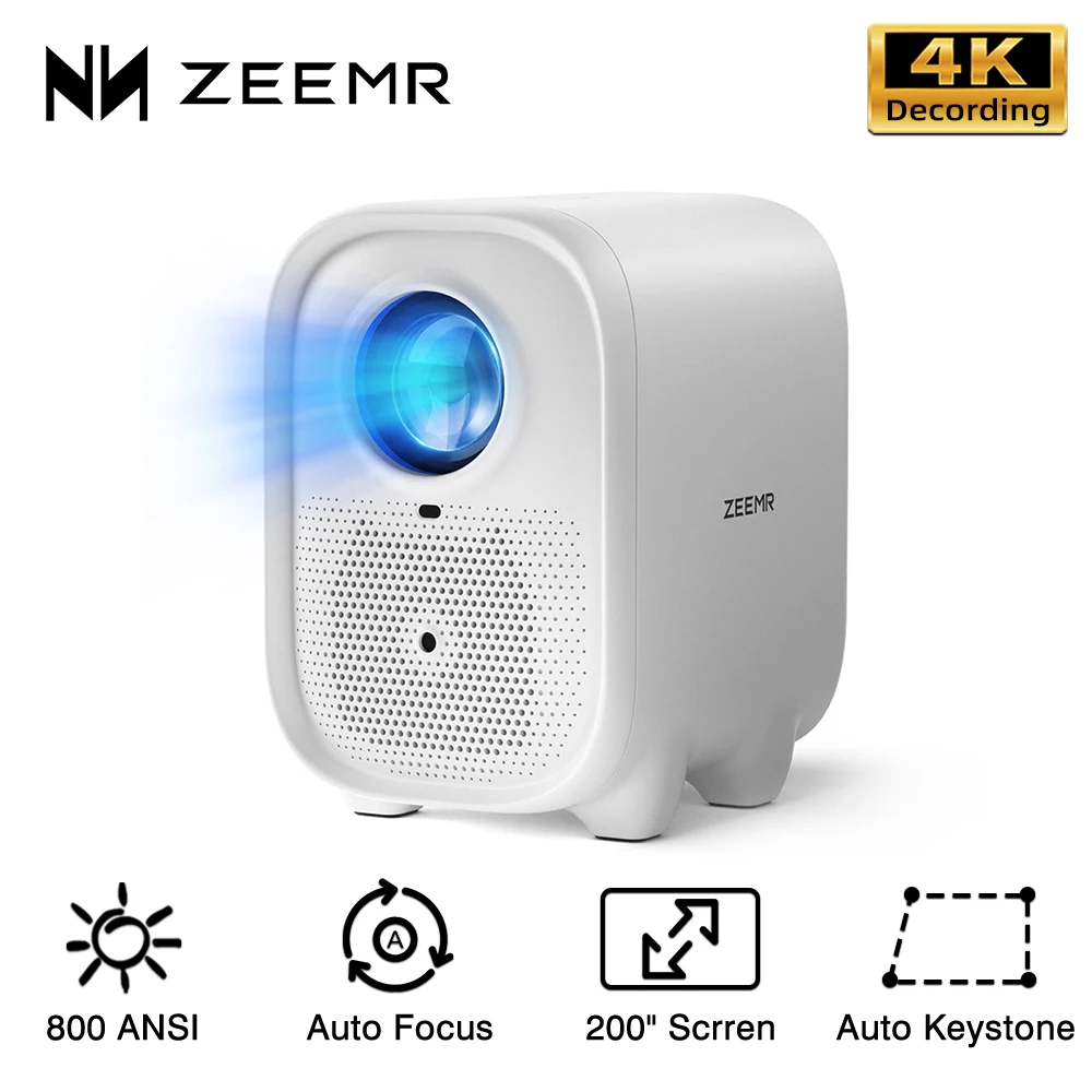 ZEEMR Q1 Pro 800 ANSI Lumens 200 Inches Auto Keystone 5G WIFI Portable ...