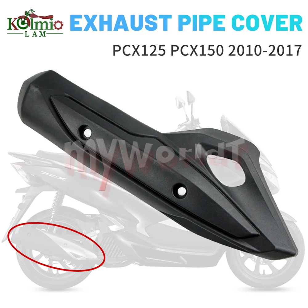 Motocicleta-Tubo-de-Escape-Tampa-Cowl-Set-Fit-para-Honda-PCX125-PCX150 ...