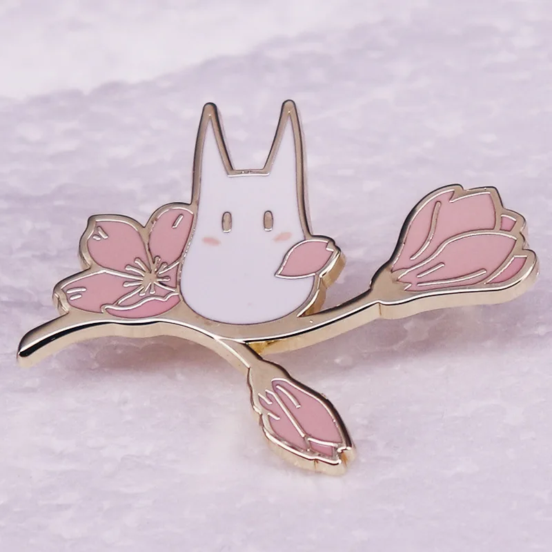 Kawaii-Sakura-Tree-Branches-Totoros-Hard-Enamel-Pin-Cartoon-Flowers ...