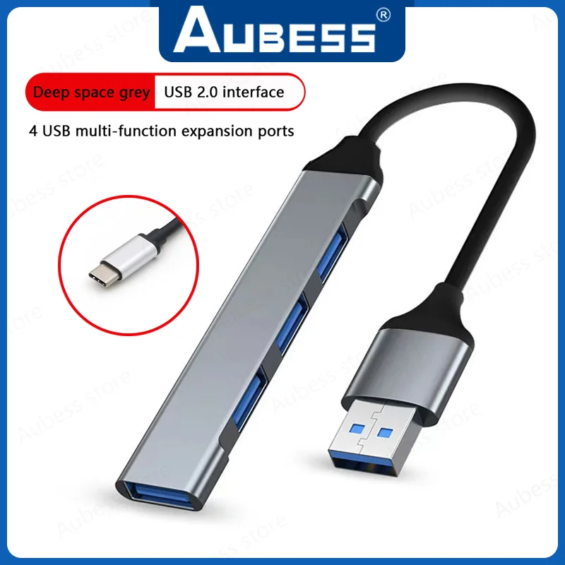 Type-c-USB-Port-Four-port-HUB-Junction-Box-Four-in-one-Expansion-Dock ...