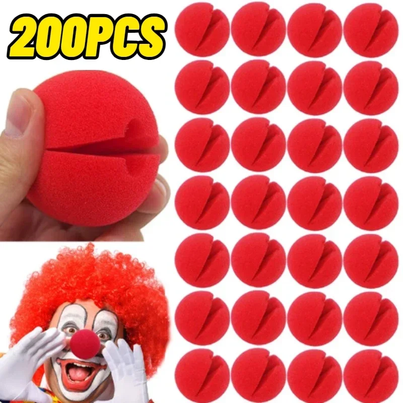 Red-Funny-Clown-Nose-Foam-Sponge-Ball-Nose-Cosplay-Costume-Props-Circus ...