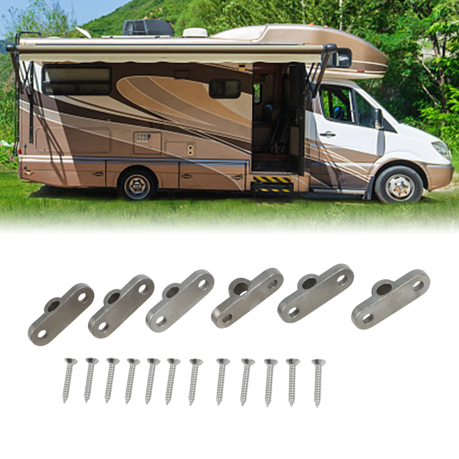 6Pcs Awning Eyelets Wall Eyelets Set For Caravan Motorhome Tent ...