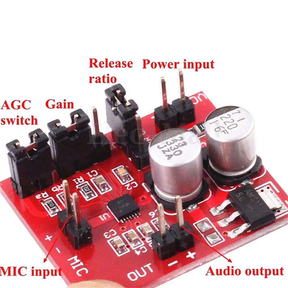 diymore-MAX9814-Electret-Microphone-Amplifier-Module-With-AGC-Function ...