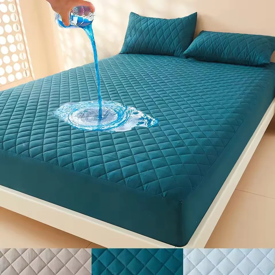 1pc 3D Air Fabric Thick Mattress Cover, 100% Waterproof Mattress ...