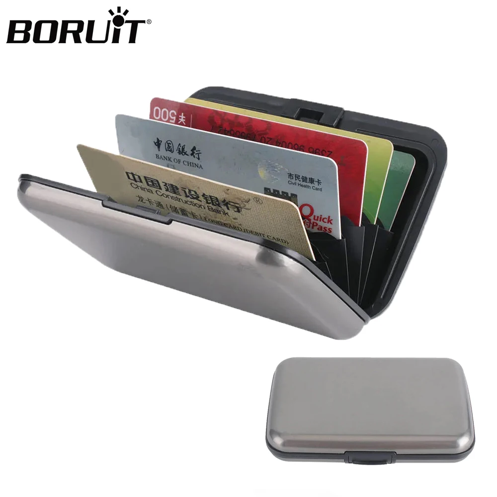Mini-Credit-Cards-Holder-Anti-Magnetic-Aluminum-Cards-Wallet-Stainless ...