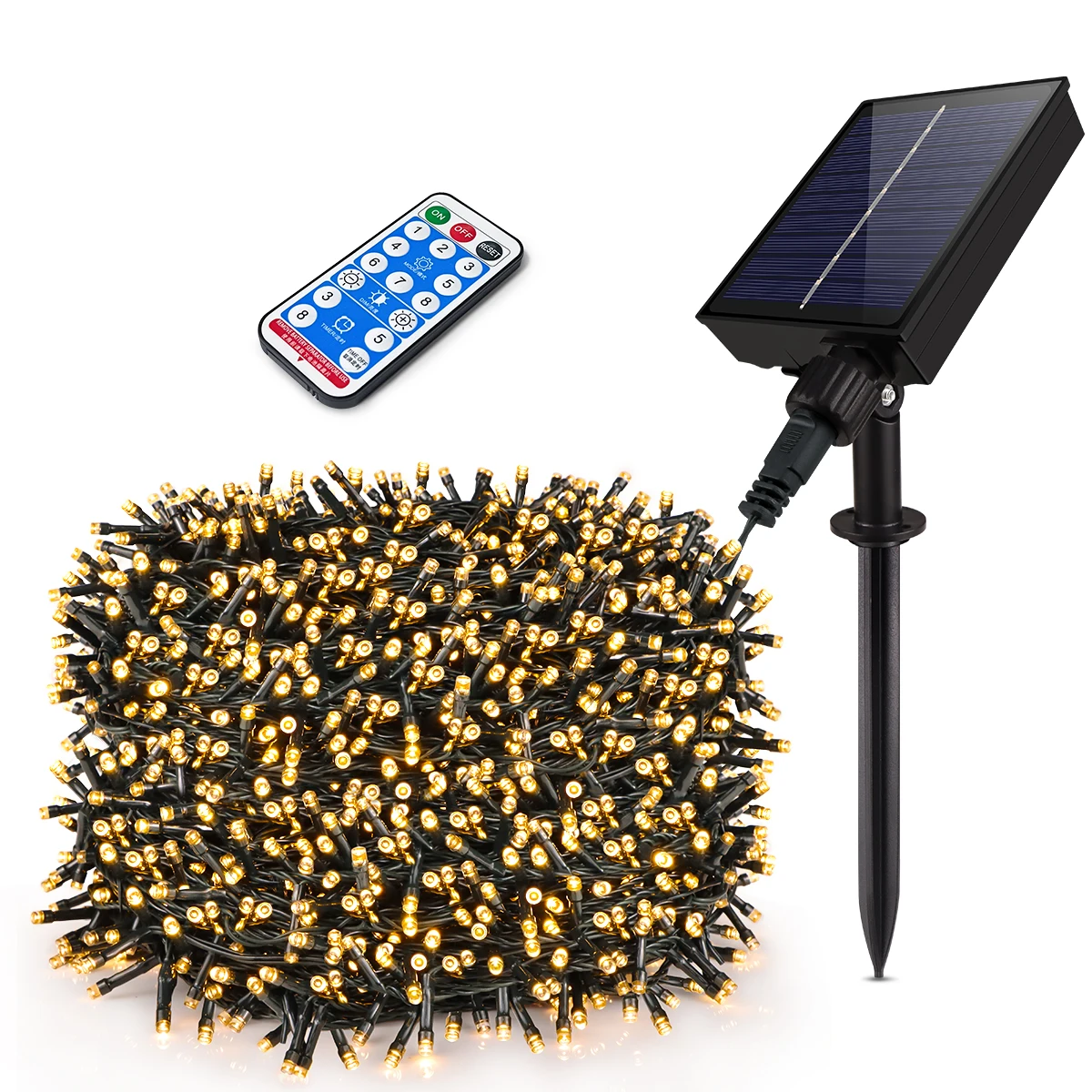 Outdoor Solar String Fairy Light 100M 1000 LED Waterproof Garland Large ...
