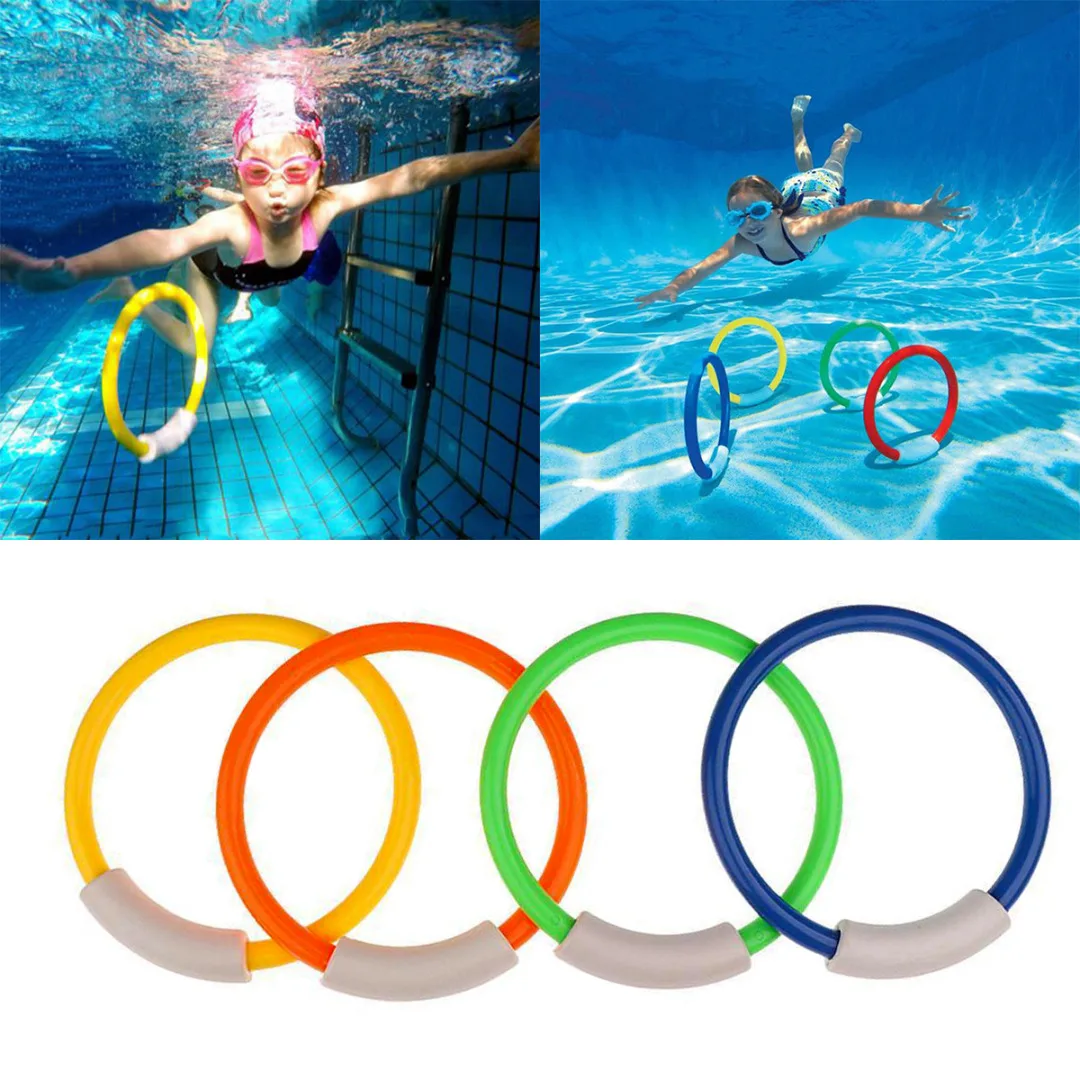Children-Swimming-Pool-Underwater-Diving-Rings-Kids-Water-Play-Toys ...