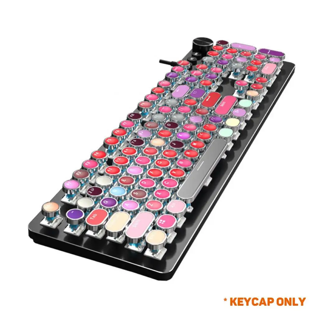 Universal-Backlit-Mechanical-Keyboard-104Pcs-Set-PBT-Round-Key-Cap ...