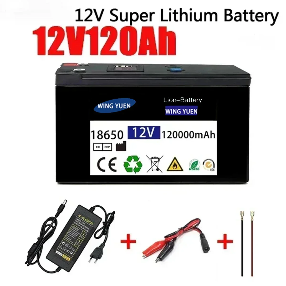 12V-Battery-120Ah-18650-lithium-battery-pack-Rechargeable-battery-for ...
