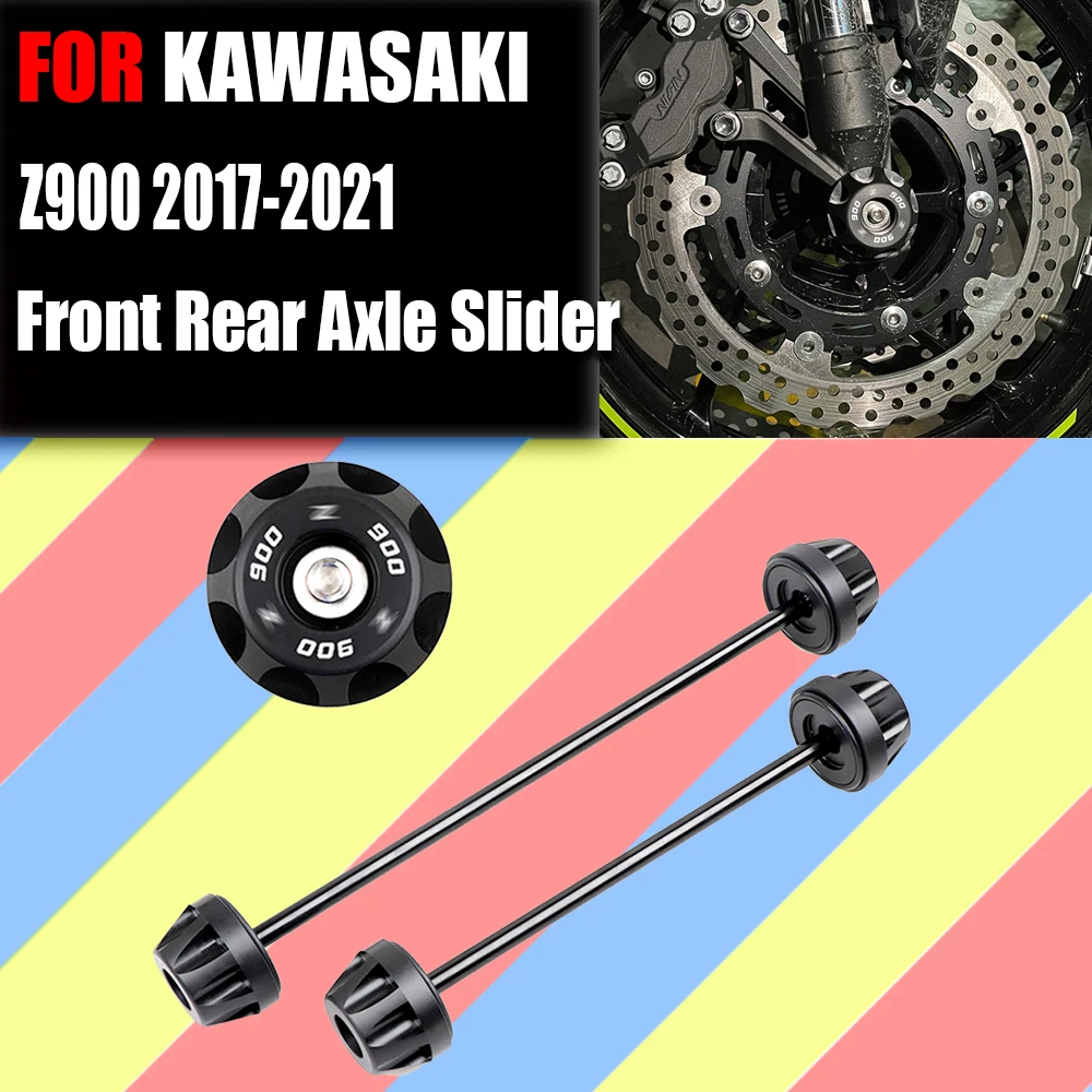 Front Rear Axle Fork Crash Slider For KAWASAKI Z900 2017 2018 2019 2020 ...