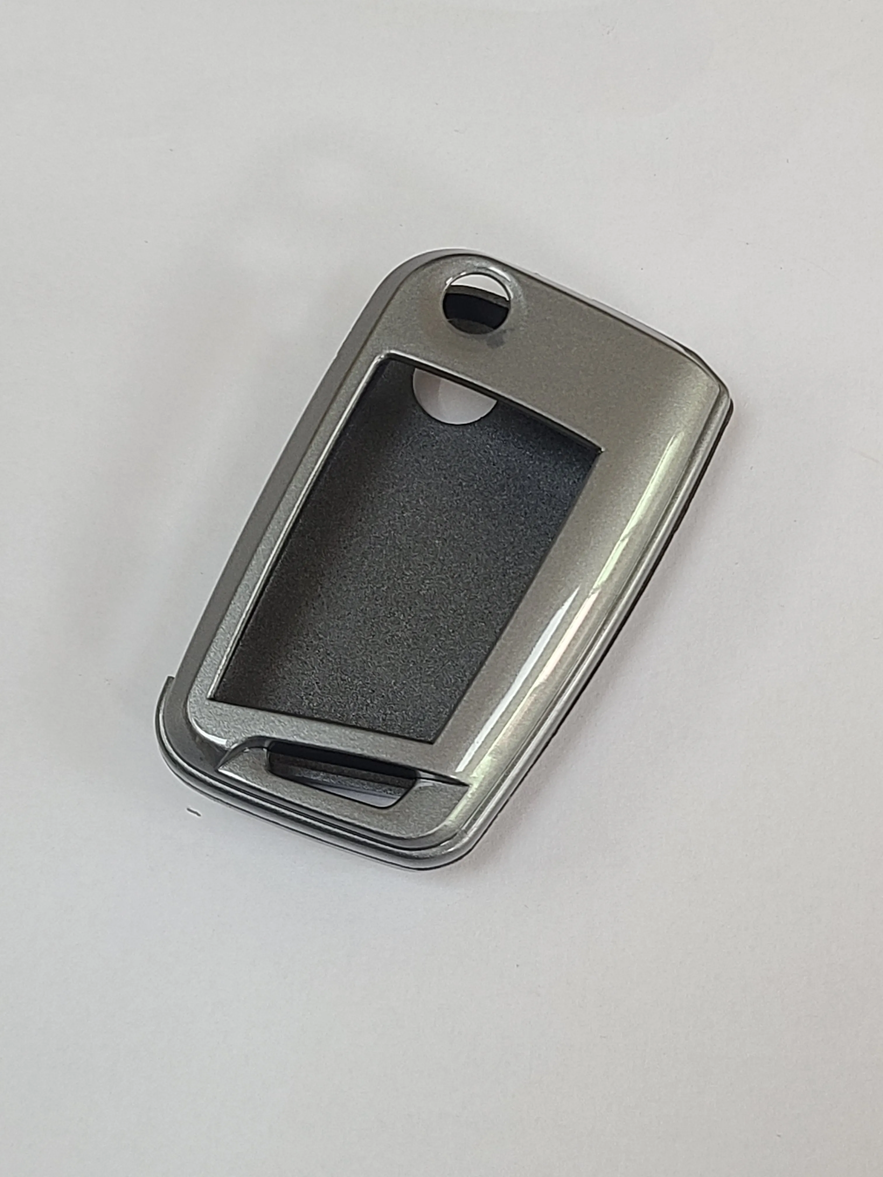 Gloss Metallic Carbon Grey Color Hard Plastic Keyless Fob Remote Key ...