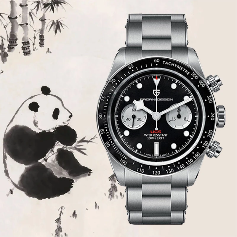 Pagani Design Men's Watch Panda Chronograph Luxury Quartz Wrist Watches ...
