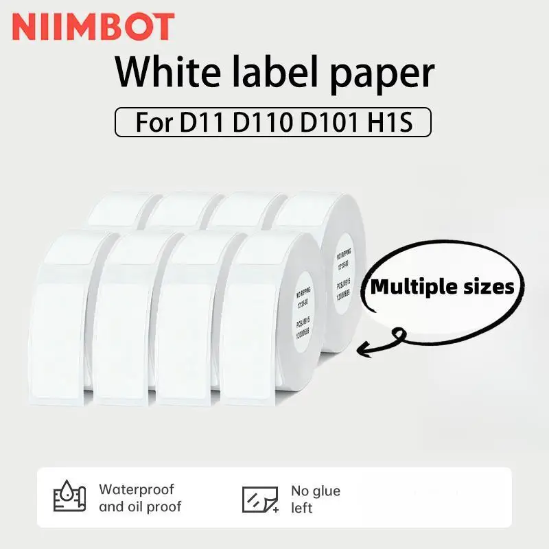 Niimbot-D11-D110-D101-Solid-Color-Thermal-Label-12-15mm-Name-Sticker ...