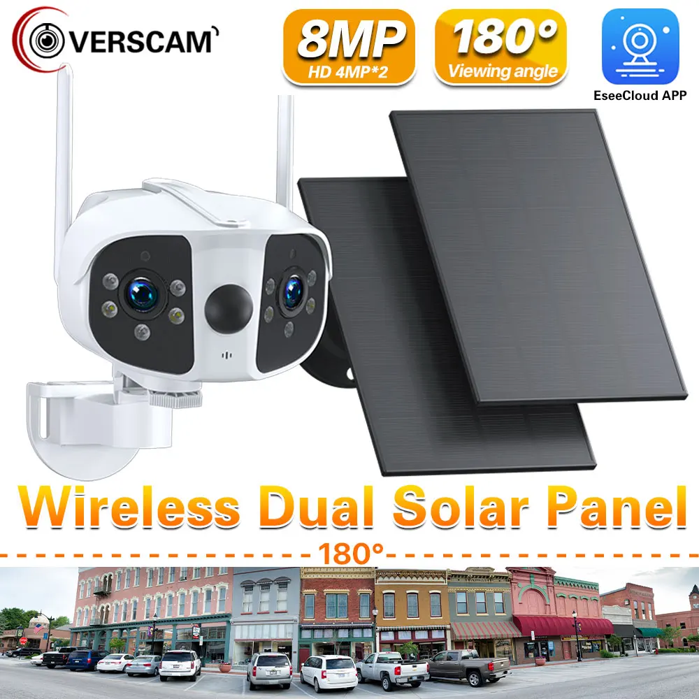 8MP-Dual-Lens-Dual-Solar-Panel-Camera-180-Wide-Angle-4K-WIFI-Wireless ...