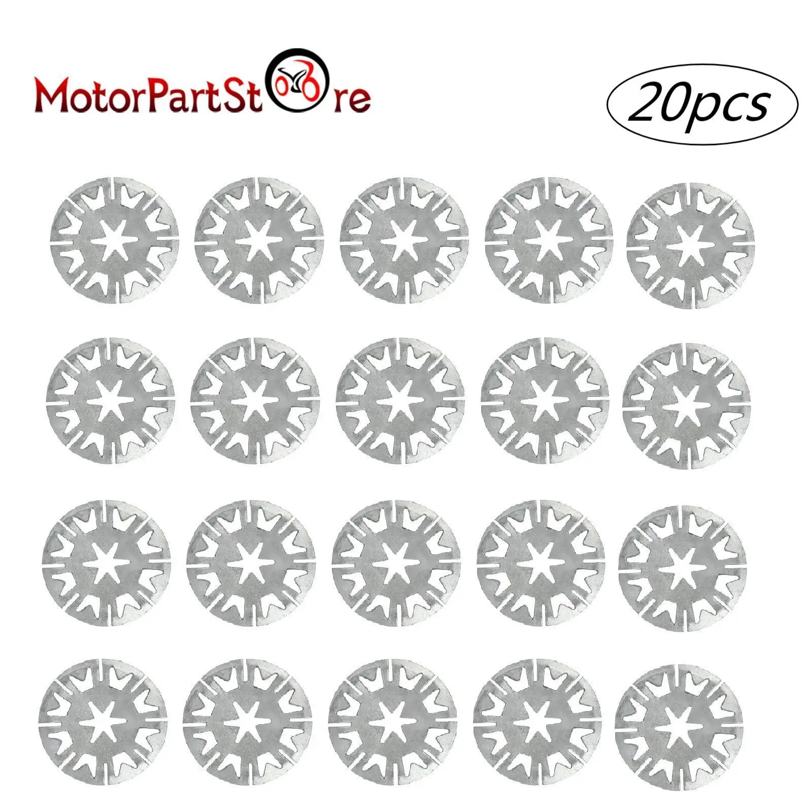 10pcs Exhaust Heat Shield Clip Nut Washer Fit For Vw Transporter Passat ...