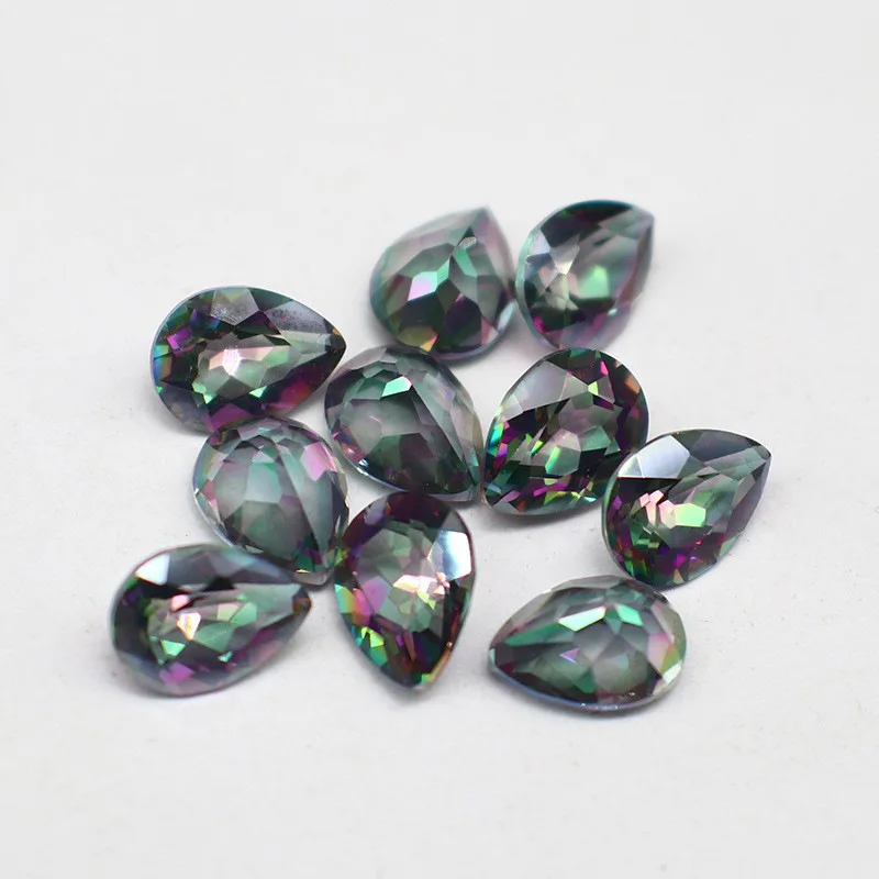 Wholesale Natural Mystic Multi-colored Topaz Pear Brilliant Cut AAA ...