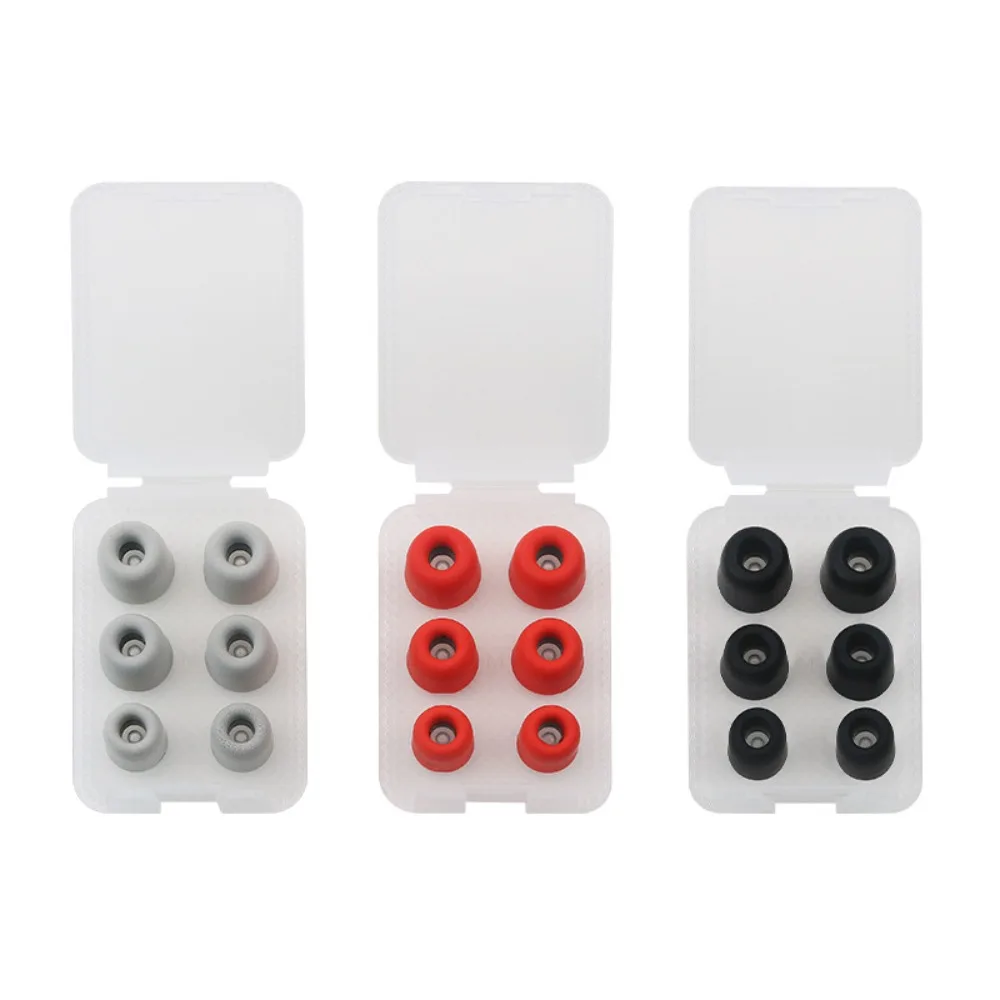 3Pair(6pcs) Universal Noise Isolating Ear Tips Pads Comfortable Upgrade ...