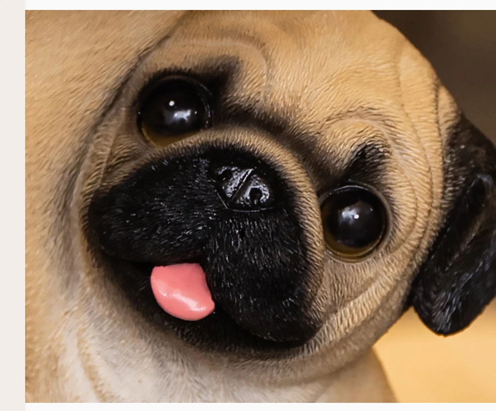 Lovely pug dog resin statue - sbettershop