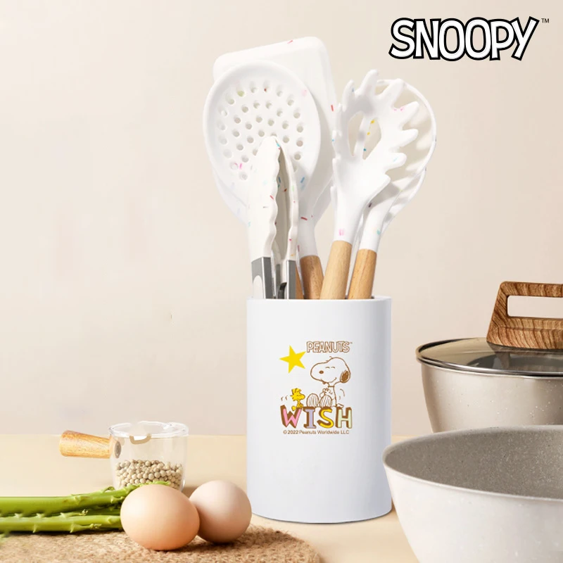 Cartoon-Snoopy-6Pcs-Non-Stick-Kitchen-Utensils-Silicone-Strainer-Soup ...