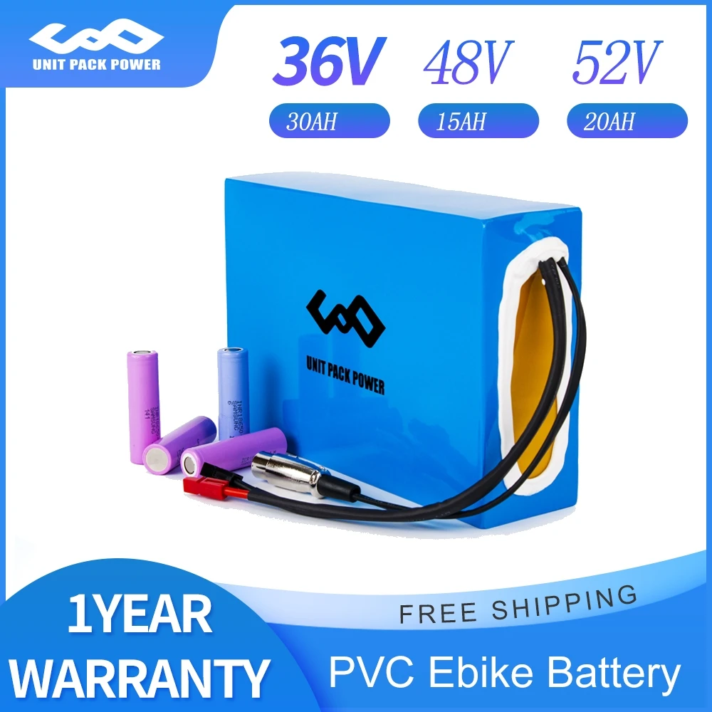 36V Ebike Battery 24V 15AH 48V 10AH 20A BMS 500W 18650 Cell ...