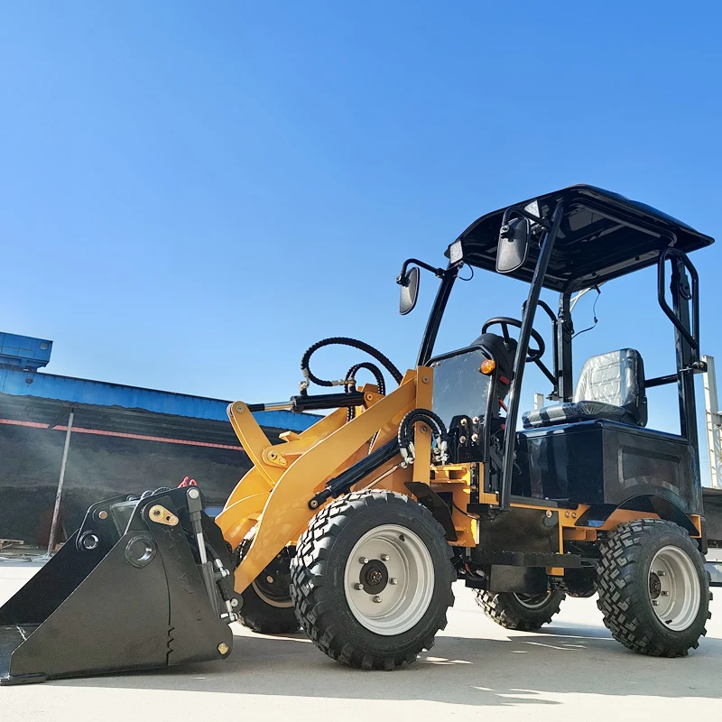 mini-electric-loader-four-wheel-drive-construction-site-bulldozer ...