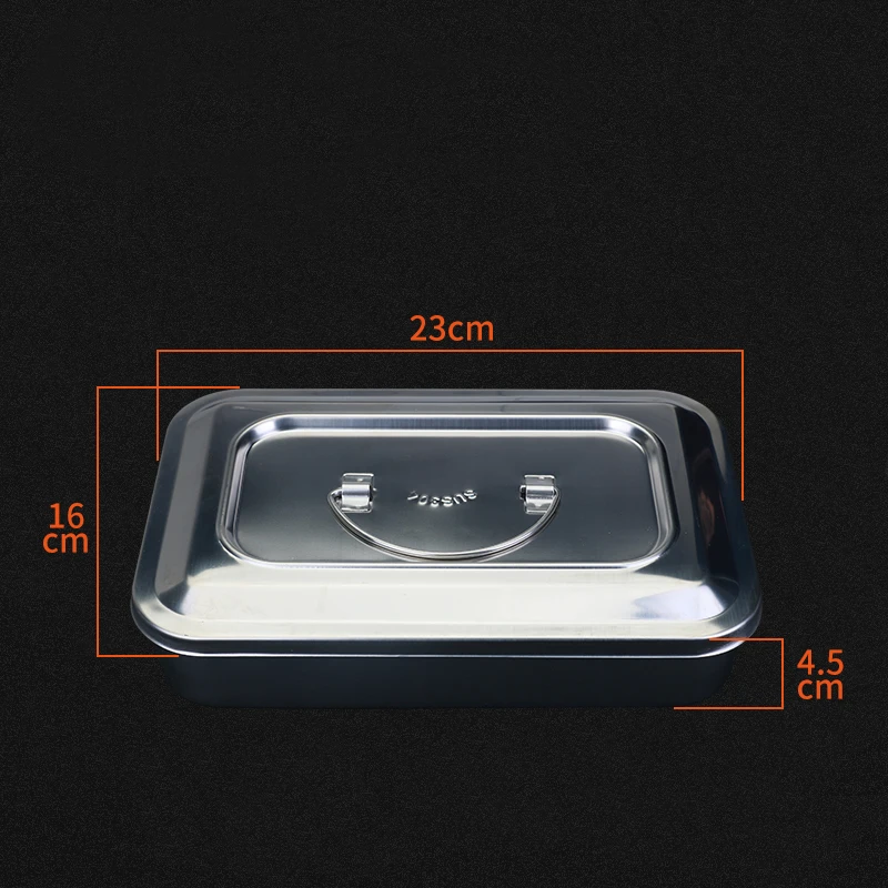 Medical 304 stainless steel sterilization box with lid high temperature ...