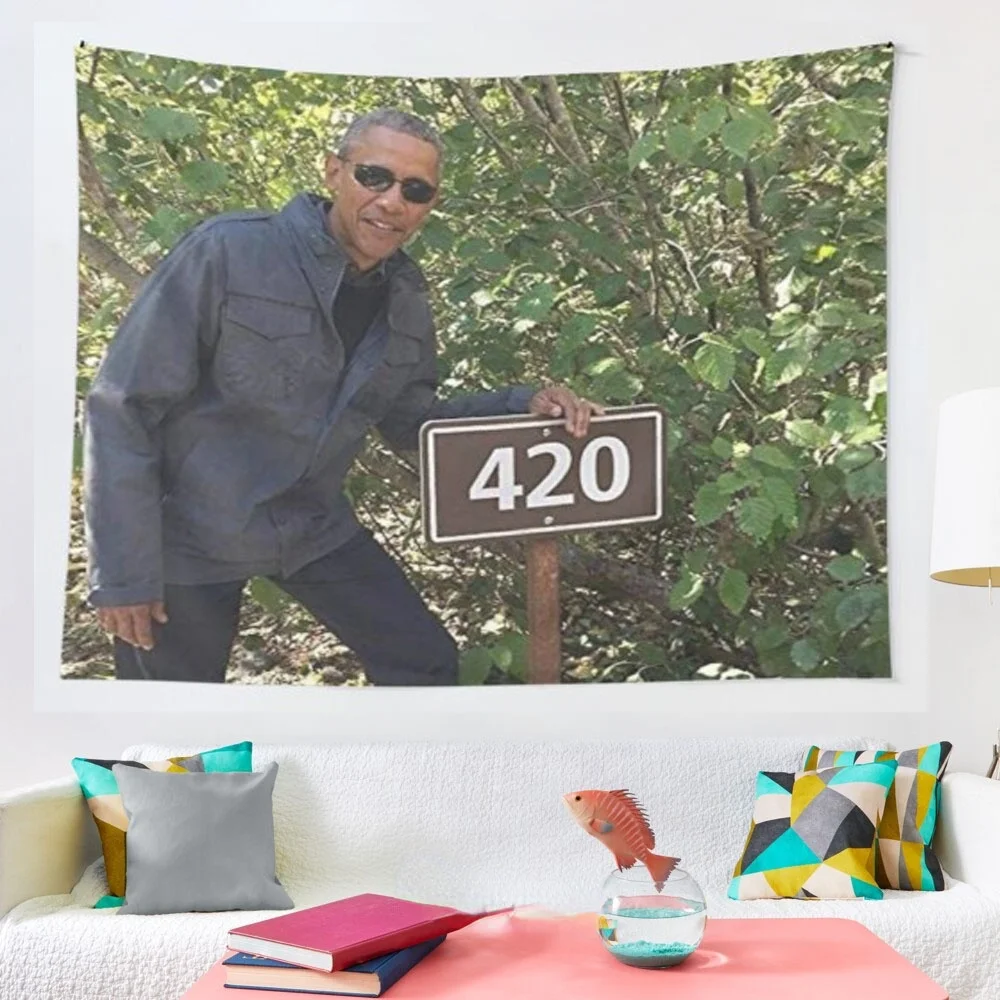 Obama-420-Meme-tapestry-Blanket-hippie-room-decoration-home-accessories ...
