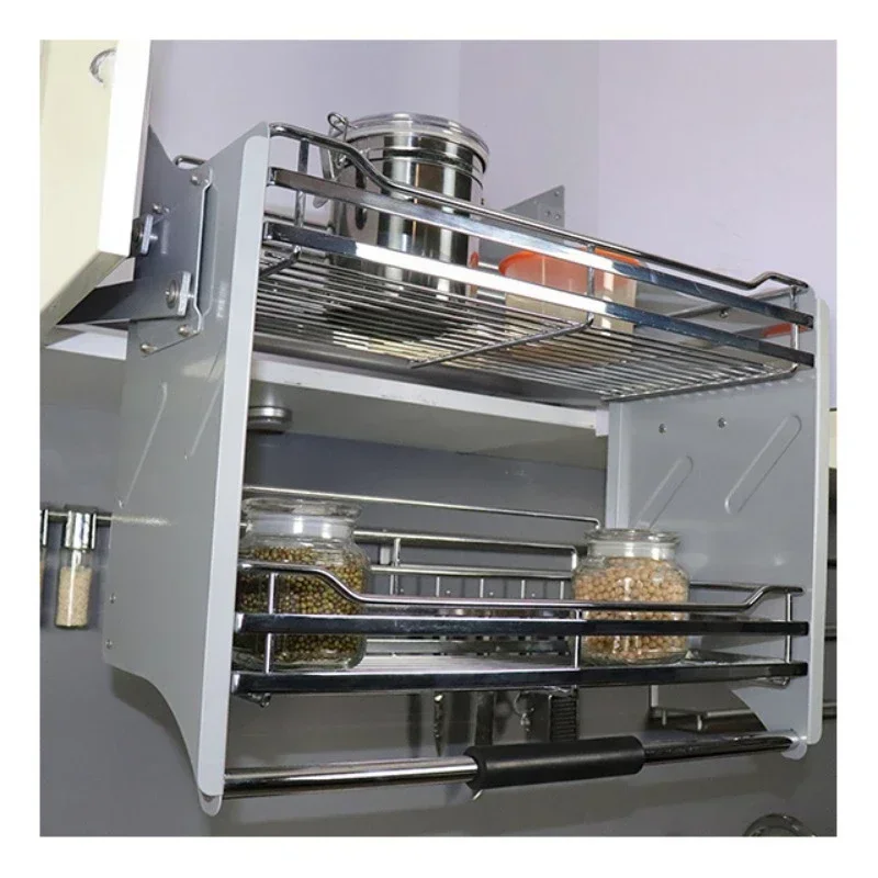 Stainless-Steel-Kitchen-Cabinet-Pull-Out-Down-Shelves-Lifting-Pull-down ...