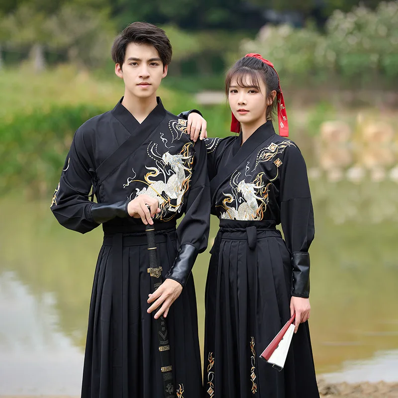 Hanfu-tradicional-Oriental-Chino-ropa-de-Guerrero-disfraces-de-Cosplay ...